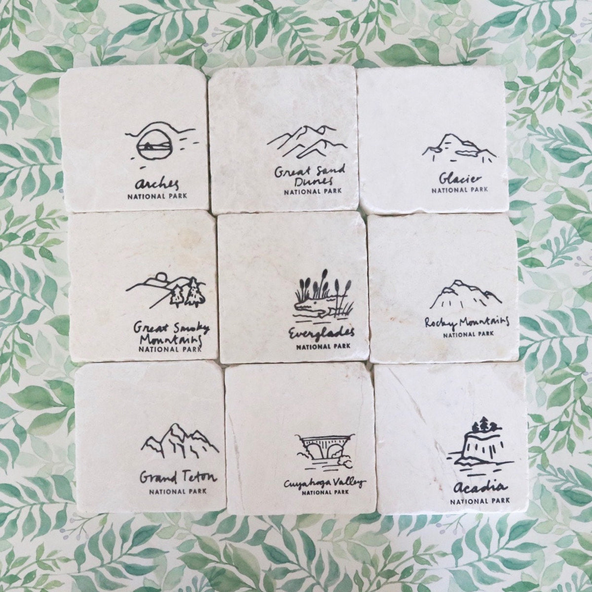 Petrified Forest National Park Coaster Set – Lace, Grace & Peonies